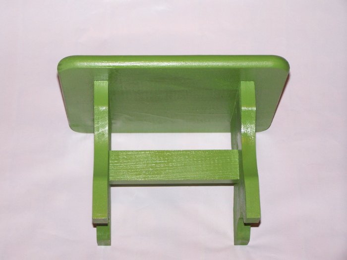 Green Tinkerbell Step Stool Time Out Bench Handmade