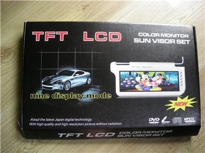 12.2" Inch TFT LCD SCREEN VISOR SUNVISOR MONITOR FOR DVD, GPS ECT, PAIR