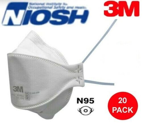 20 Pack NEW! 3M Aura 1870+ N95 NIOSH Protective Face Mask Particulate ...