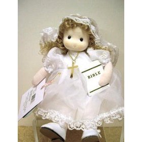 GREEN TREE FIRST COMMUNION MARY MUSICAL DOLL, AMAZING GRACE