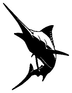 Marlin Decal 9 7 1/2" x 10"
