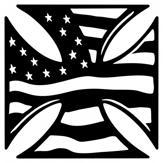 Iron Cross Decal 3 18" x 18"