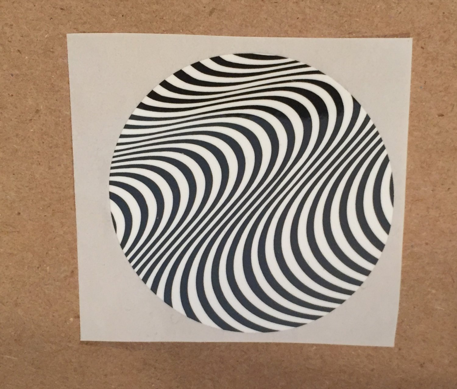 STAR TREK COMMUNICATOR GAMMA PATTERN MOIRE PRINTED ON A WHITE ROUND ...