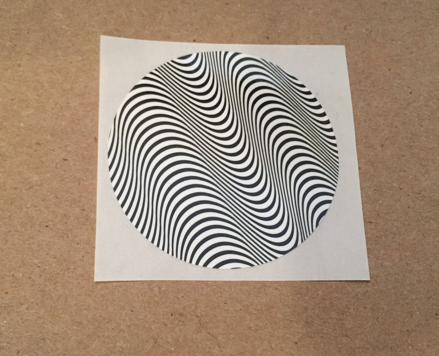 STAR TREK COMMUNICATOR THETA PATTERN MOIRE PRINTED ON A WHITE ROUND ...