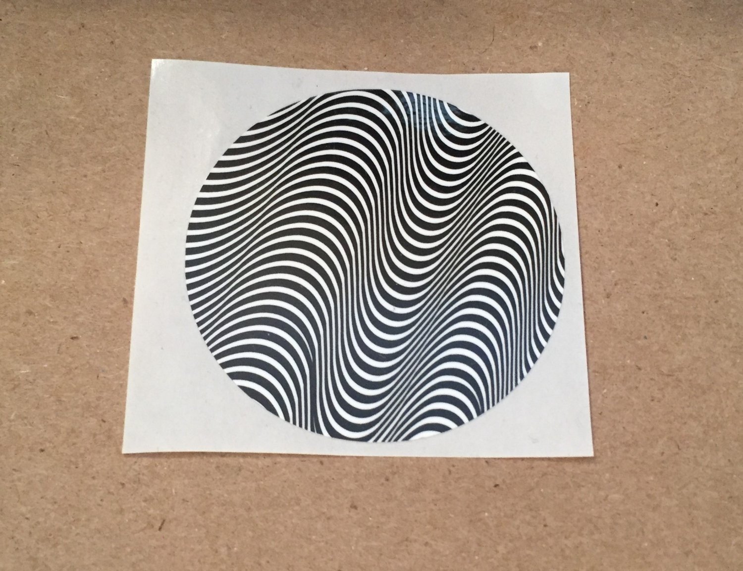 STAR TREK COMMUNICATOR IOTA PATTERN MOIRE PRINTED ON A WHITE ROUND ...