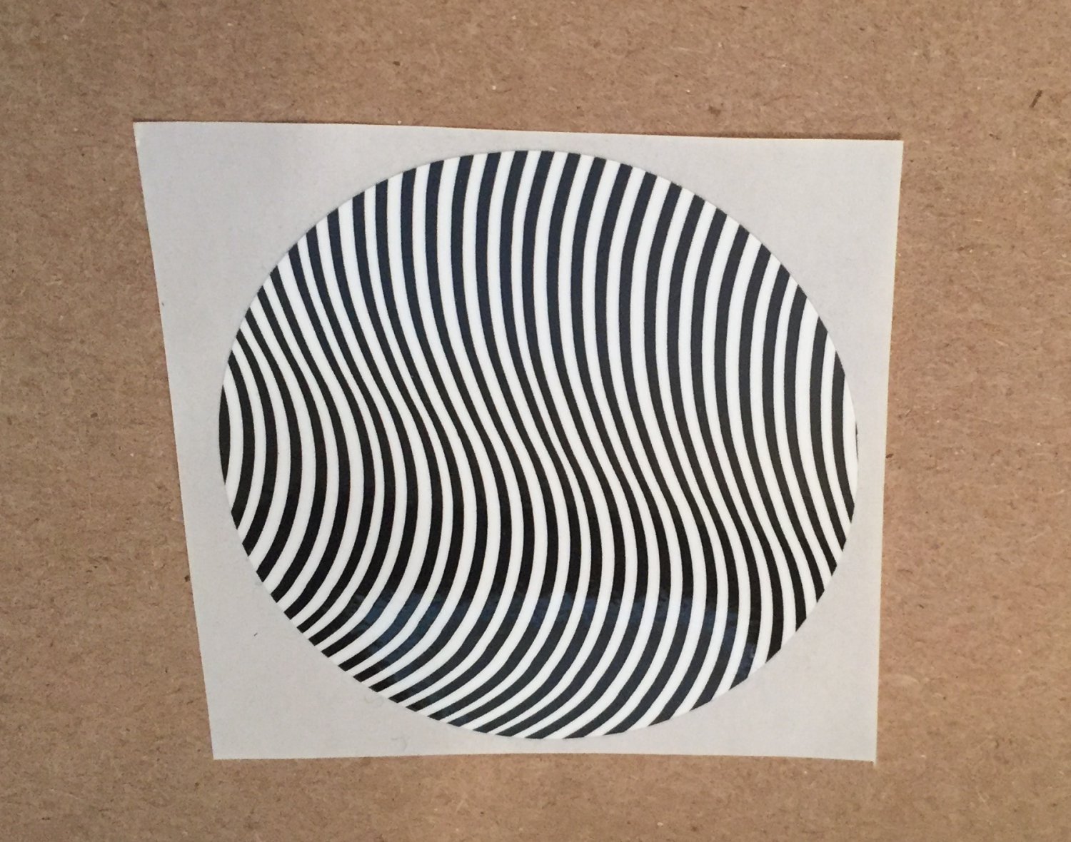 STAR TREK COMMUNICATOR DELTA PATTERN MOIRE PRINTED ON A WHITE ROUND ...