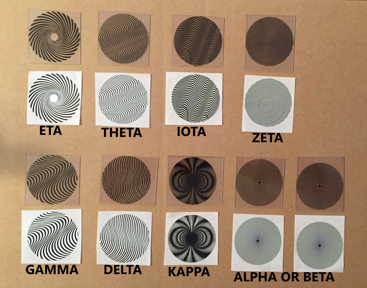 Star Trek Communicator Moire patterns Lot! Alpha Beta Gamma Delta Kappa ...