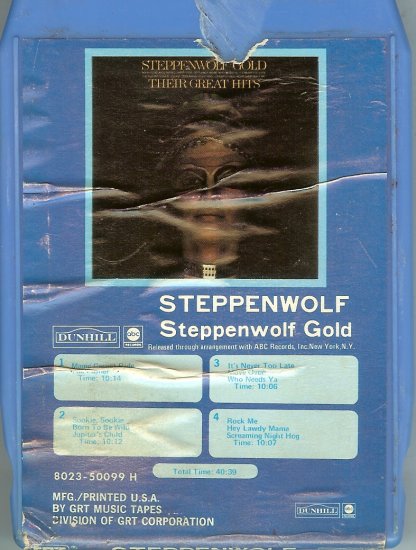 Steppenwolf - Steppenwolf Gold Their Greatest Hits 1971 GRT DUNHILL 8 ...