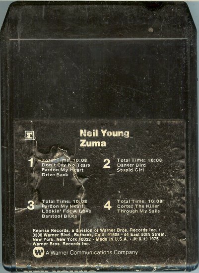 Neil Young - Zuma 8-track tape