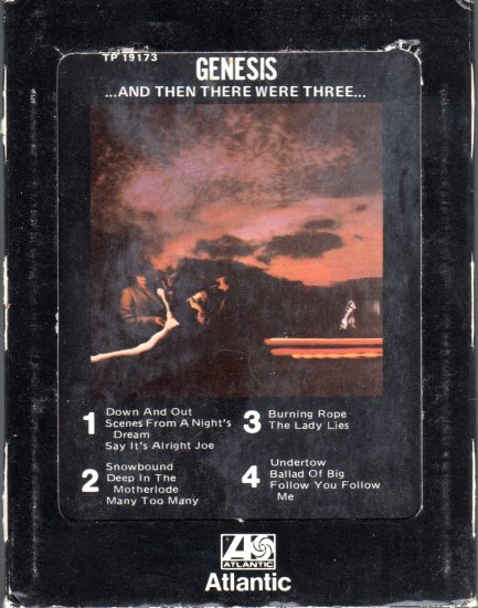 Genesis - And Then There Were Three 8-track tape