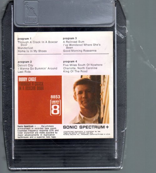 Buddy Cagle - Through A Crack In A Boxcar Door Sealed 8-track tape