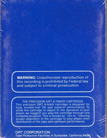 Lou Reed - Rock And Roll Heart Sealed 8-track tape