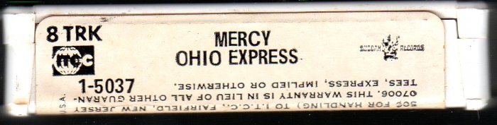 Ohio Express - Mercy 1969 8-track tape