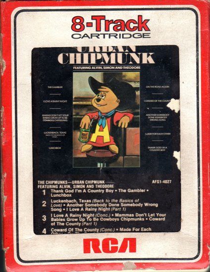 The Chipmunks - Urban Chipmunk 8-track tape