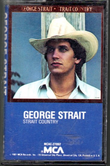 George Strait - Strait Country Cassette Tape