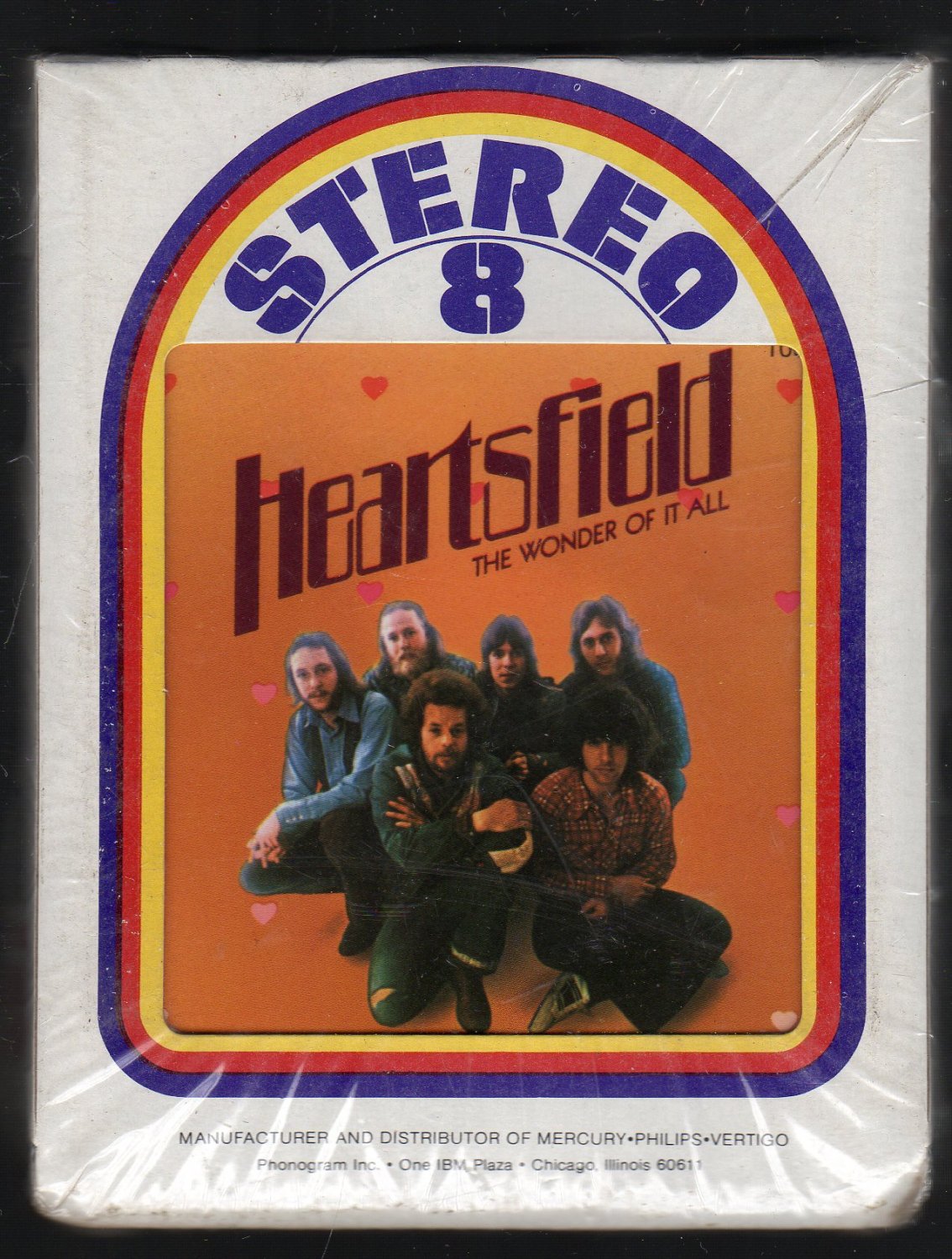 Heartsfield - The Wonder Of It All MERCURY Sealed 8-track tape