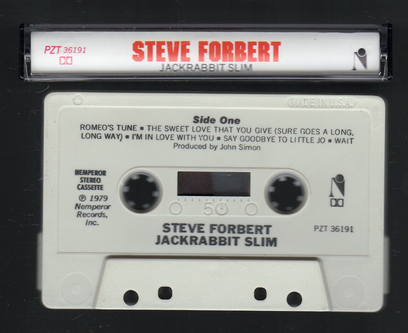 Steve Forbert - Jackrabbit Slim RARE Cassette Tape