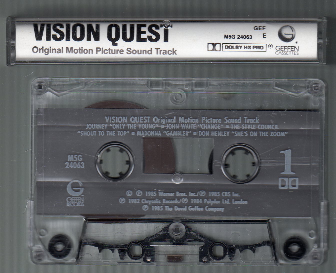 Vision Quest - Motion Picture Soundtrack Cassette Tape