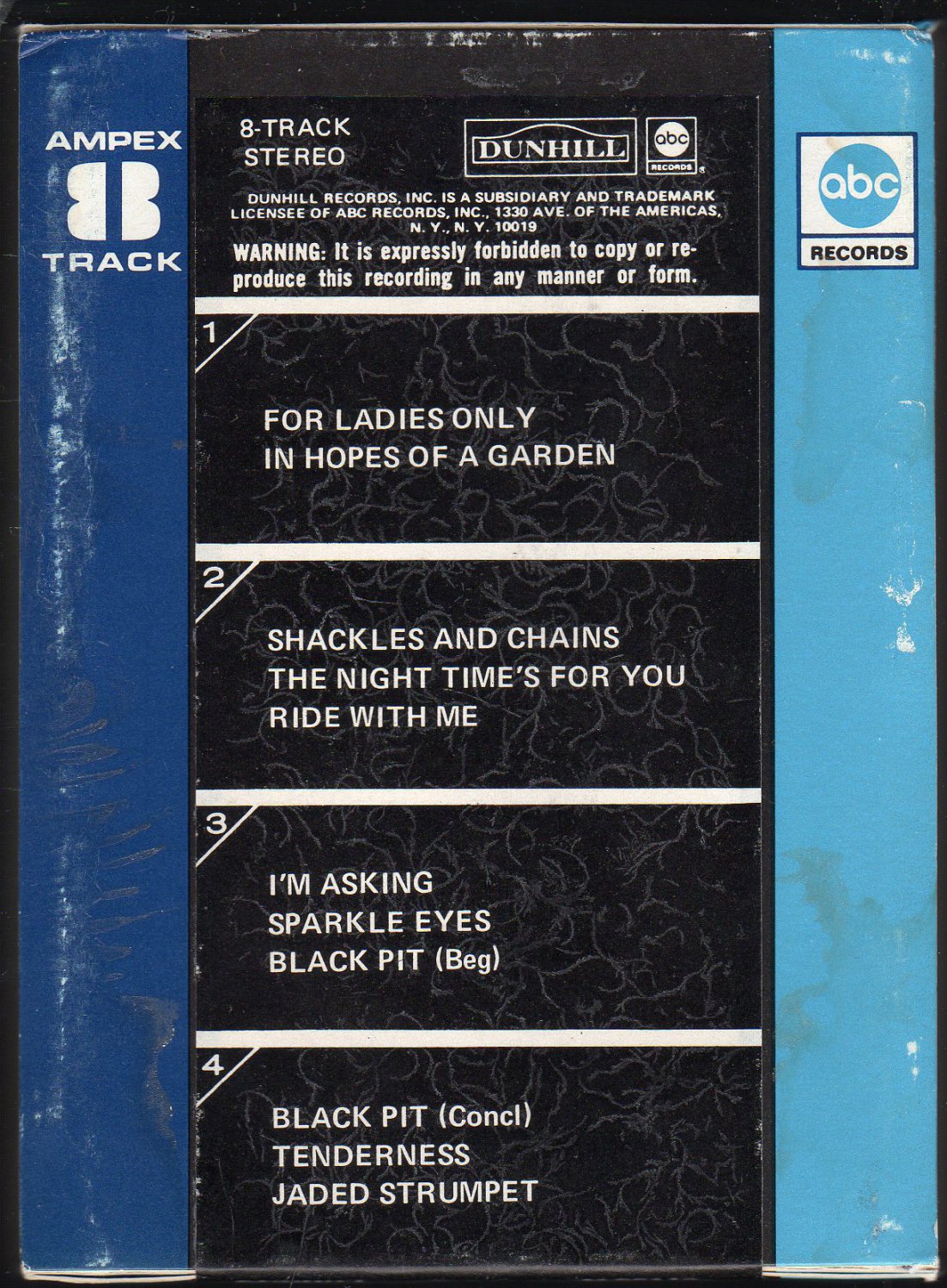 Steppenwolf - For Ladies Only 1971 ABC AMPEX 8-track tape
