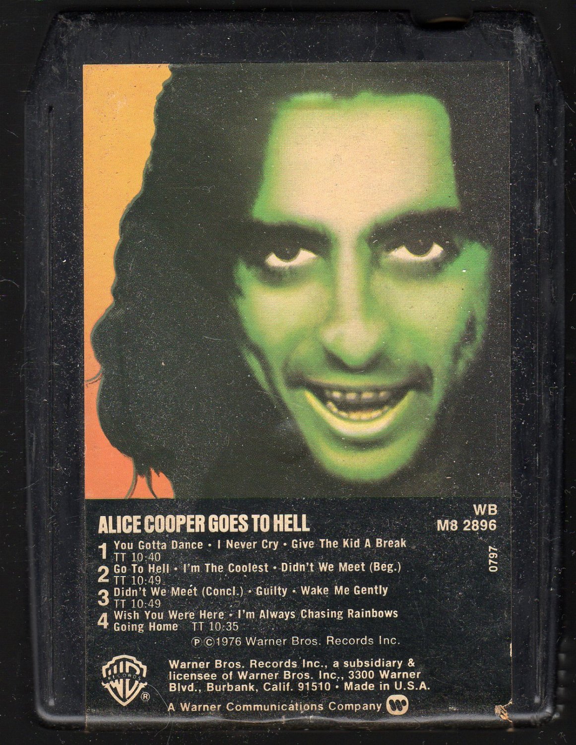Alice Cooper - Alice Cooper Goes To Hell 1976 WB A24 8-track tape