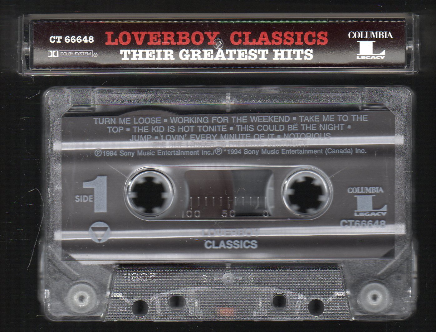 Loverboy - Classics Their Greatest Hits 1994 CBS C6 Cassette Tape