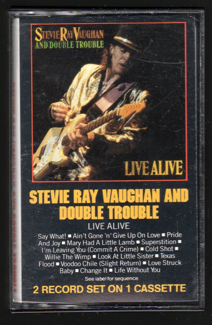 Stevie Ray Vaughan And Double Trouble - Live Alive C4 Cassette Tape