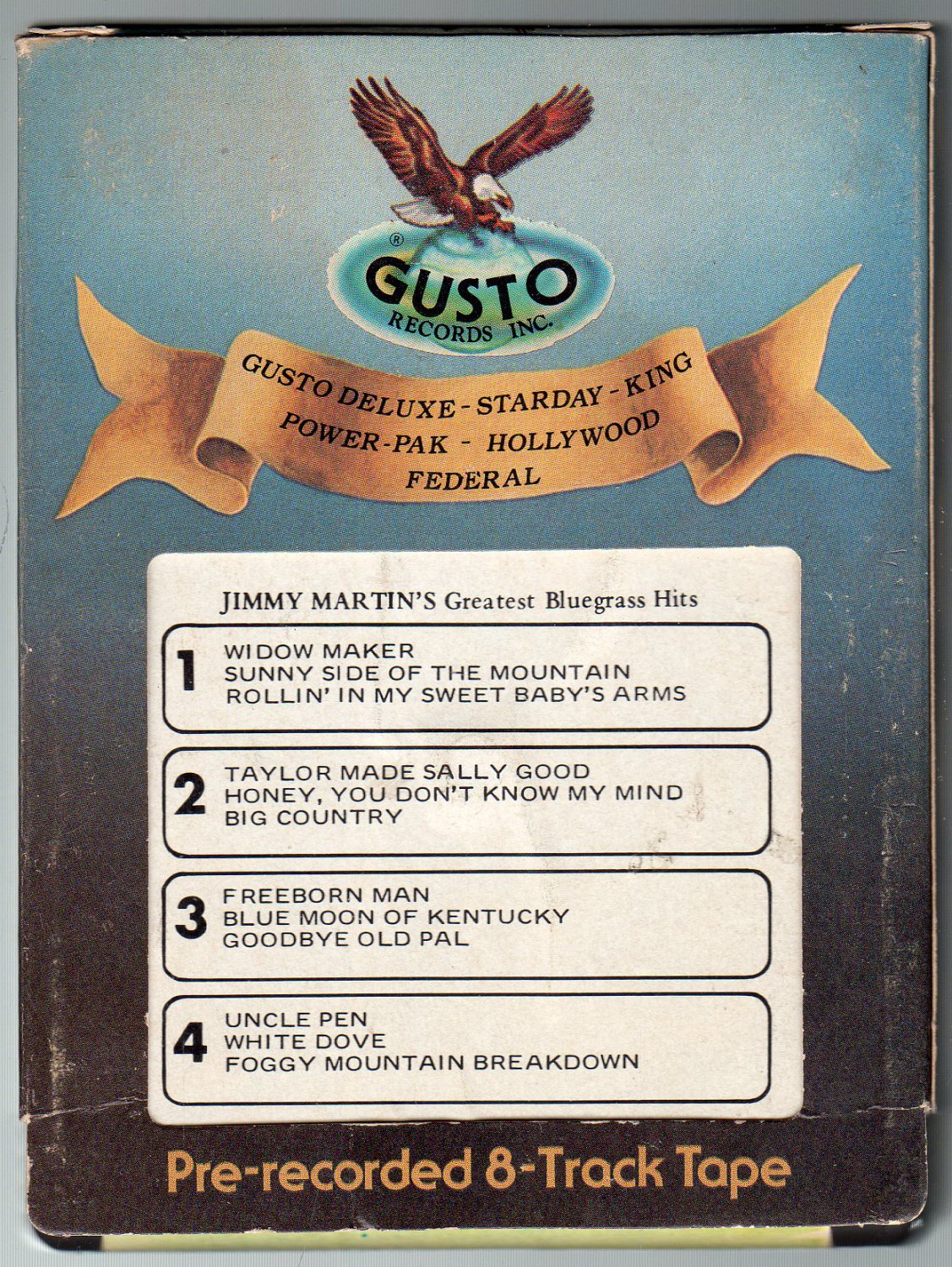 Jimmy Martin - Jimmy Martin's Greatest Bluegrass Hits 1978 GUSTO AC3 8 ...