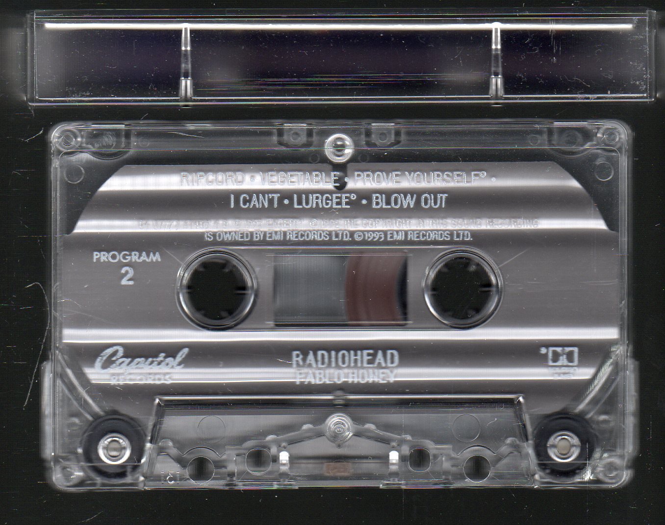 Radiohead - Pablo Honey 1992 Debut CAPITOL C12 Cassette Tape