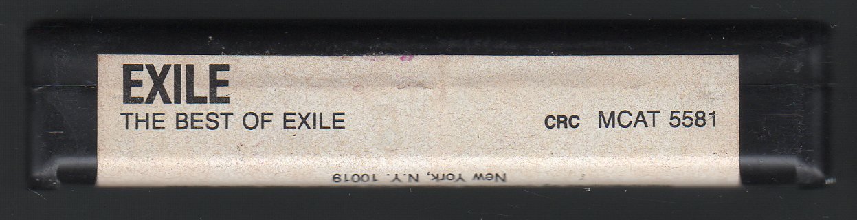 Exile - The Best Of Exile 1985 CRC T7 8-track tape