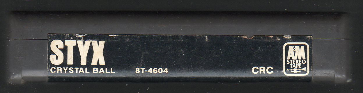 Styx - Crystal Ball 1976 CRC A19A 8-track tape