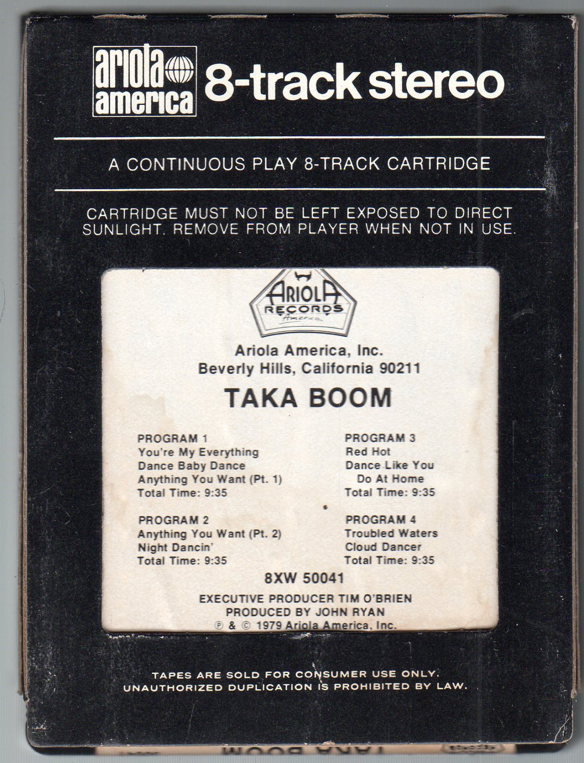 Taka Boom - Taka Boom 1979 Debut ARIOLA A29 8-track tape
