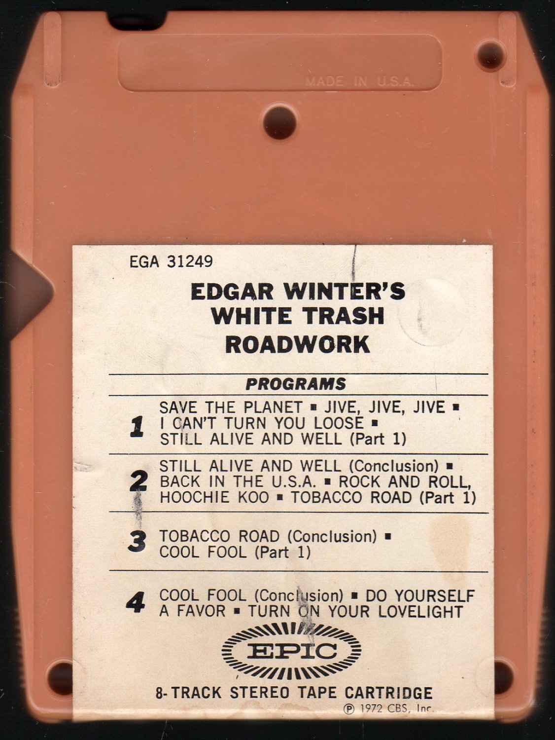 Edgar Winter - Edgar Winter's White Trash Roadwork 1972 EPIC A17 8 ...
