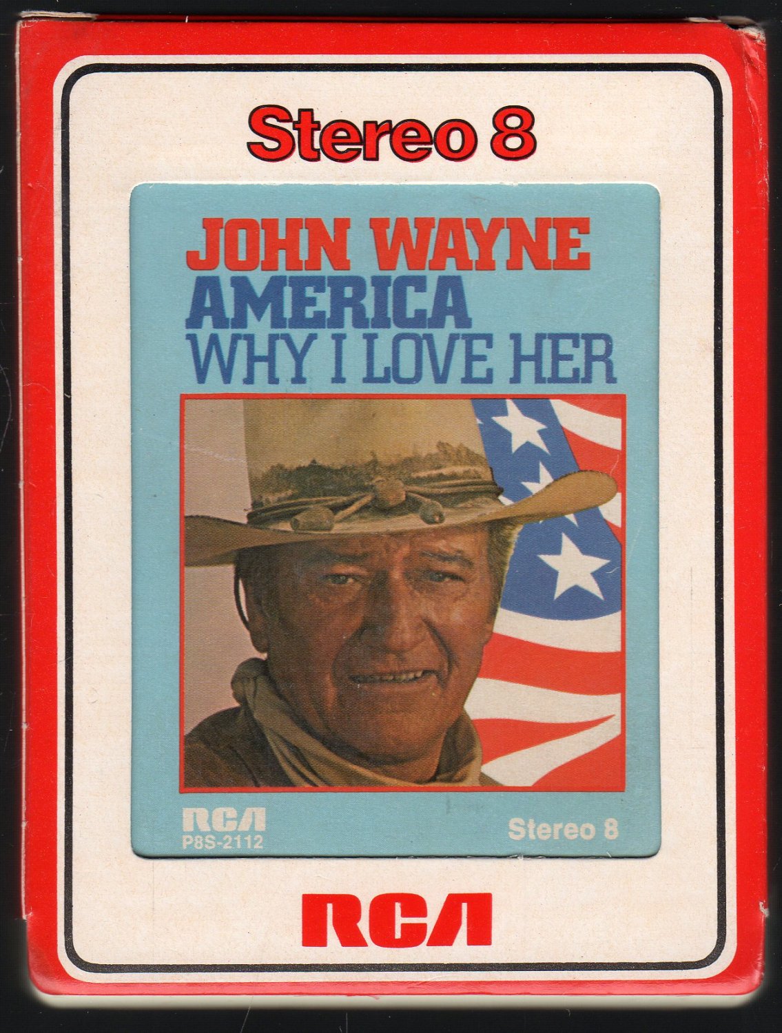 John Wayne - America, Why I Love Her 1973 RCA A17 8-TRACK TAPE
