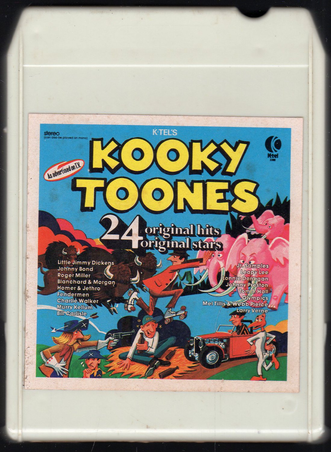Kooky Tunes - 24 Original Hits Original Stars 1976 KTEL A18D 8-TRACK TAPE