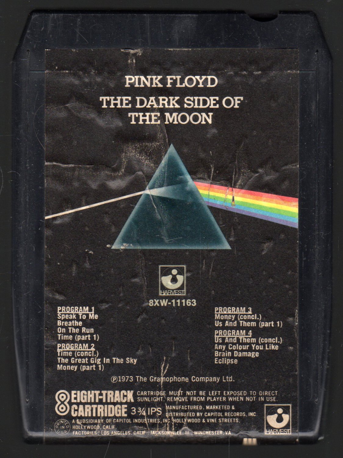 Pink Floyd - The Dark Side Of The Moon 1973 CAPITOL A21A 8-TRACK TAPE