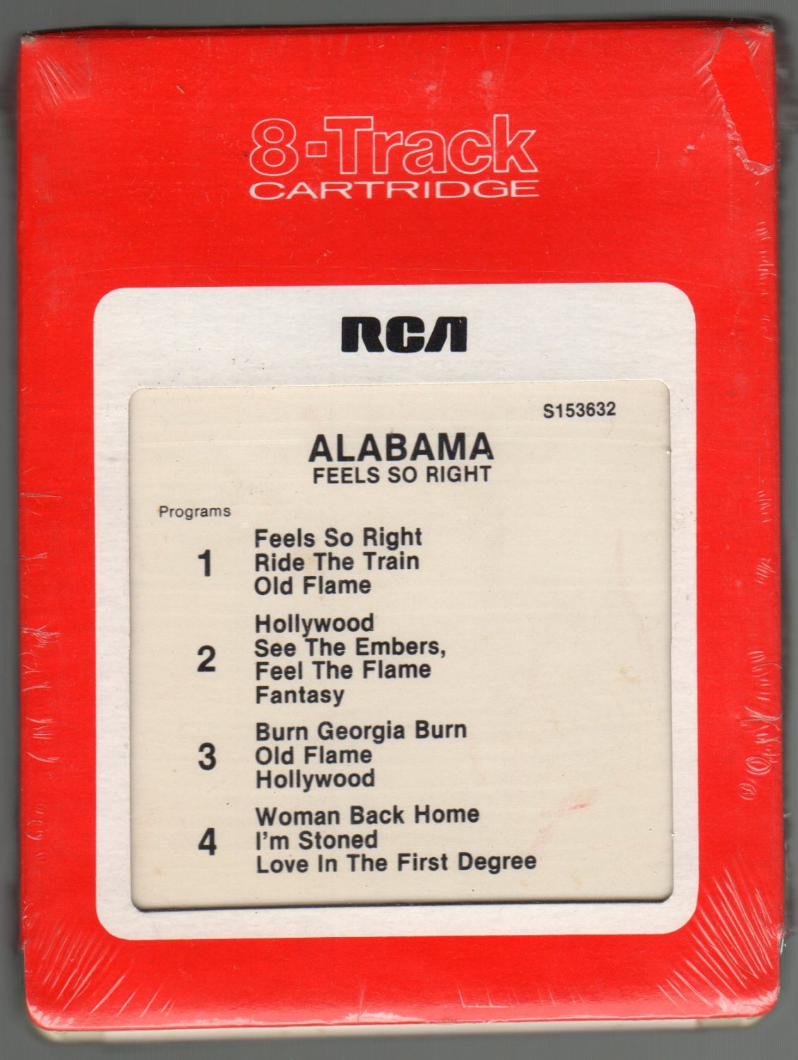 Alabama - Feels So Right 1981 RCA AC1 8-TRACK TAPE