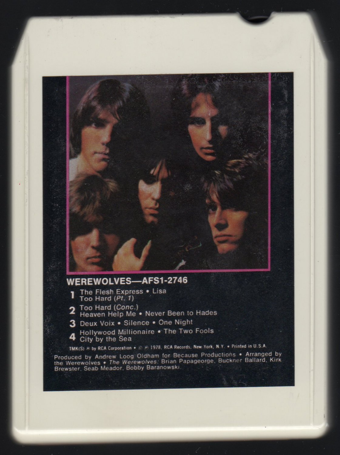 Werewolves - Werewolves 1978 RCA Debut A42 8-TRACK TAPE