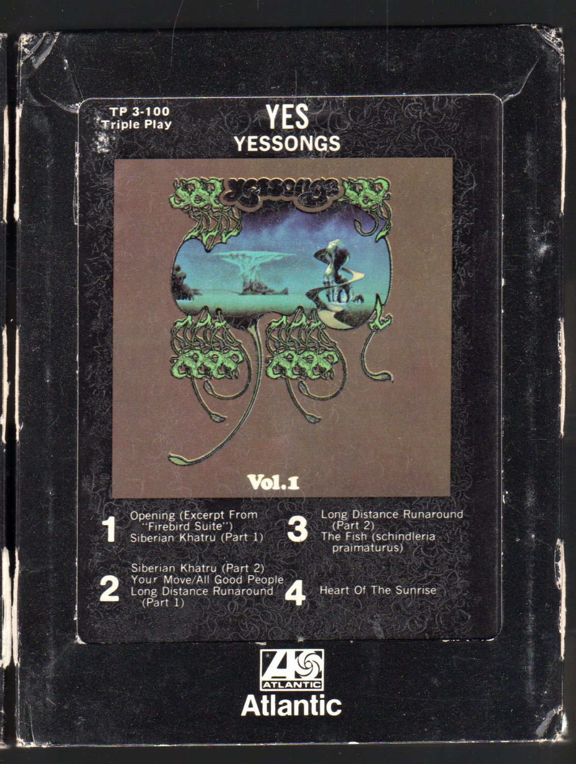 Yes - Yessongs Volumes 1 and 2 1973 ATLANTIC A18D 8-TRACK TAPE