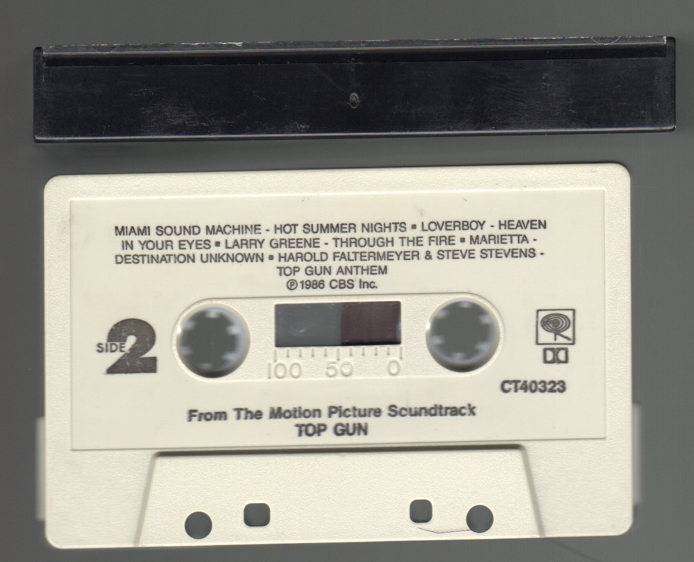 Top Gun - Original Soundtrack 1986 CBS C8 CASSETTE TAPE