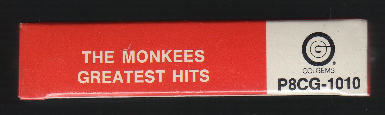 The Monkees - Greatest Hits 1969 COLGEMS Sealed A18B 8-TRACK TAPE