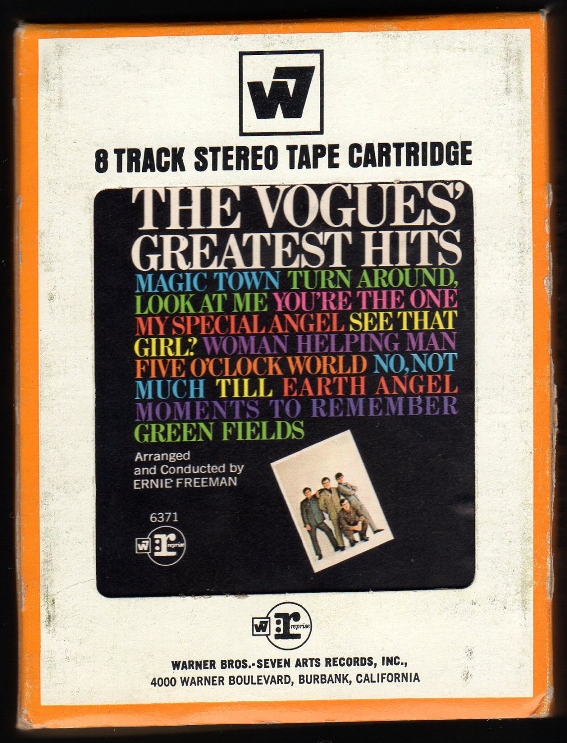 The Vogues - The Vogues Greatest Hits 1969 WB REPRISE A23 8-TRACK TAPE