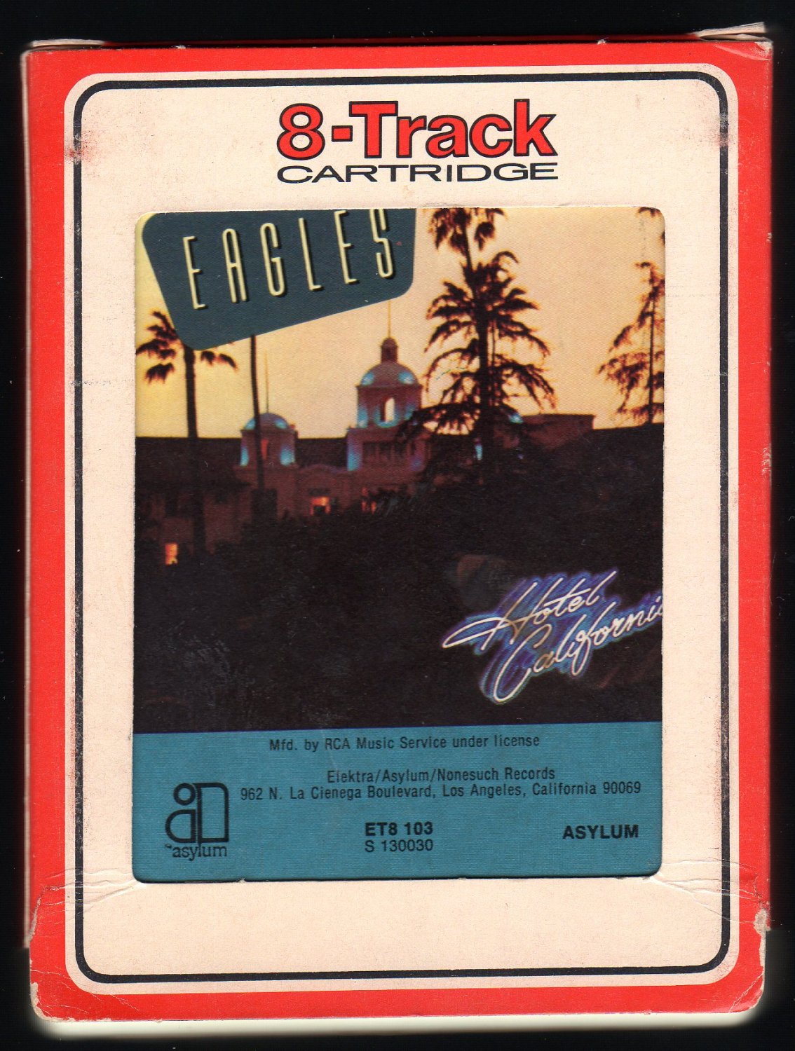 Eagles - Hotel California 1976 RCA ELEKTRA A23 8-TRACK TAPE