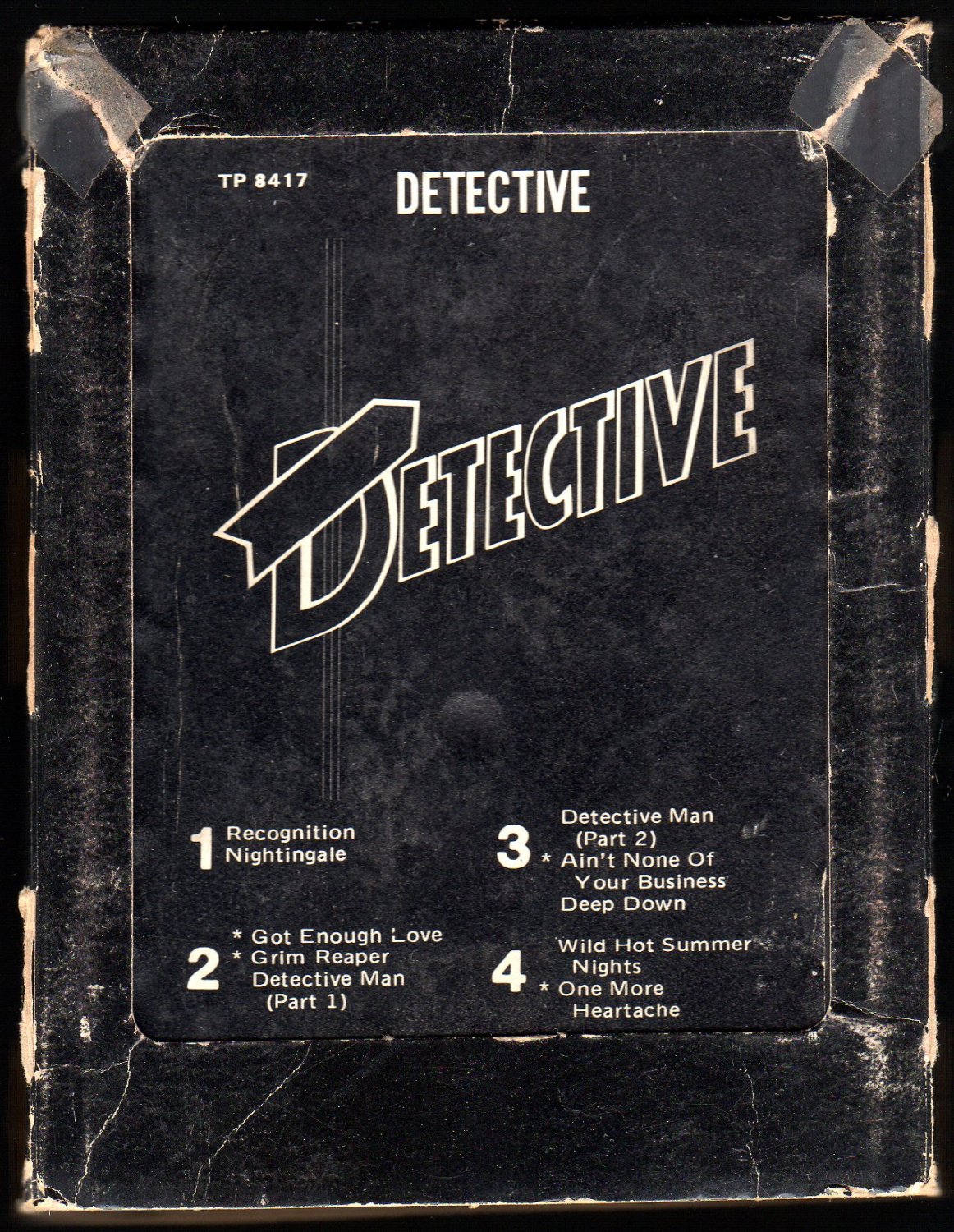 Detective - Detective 1977 Debut ATLANTIC A23 8-TRACK TAPE