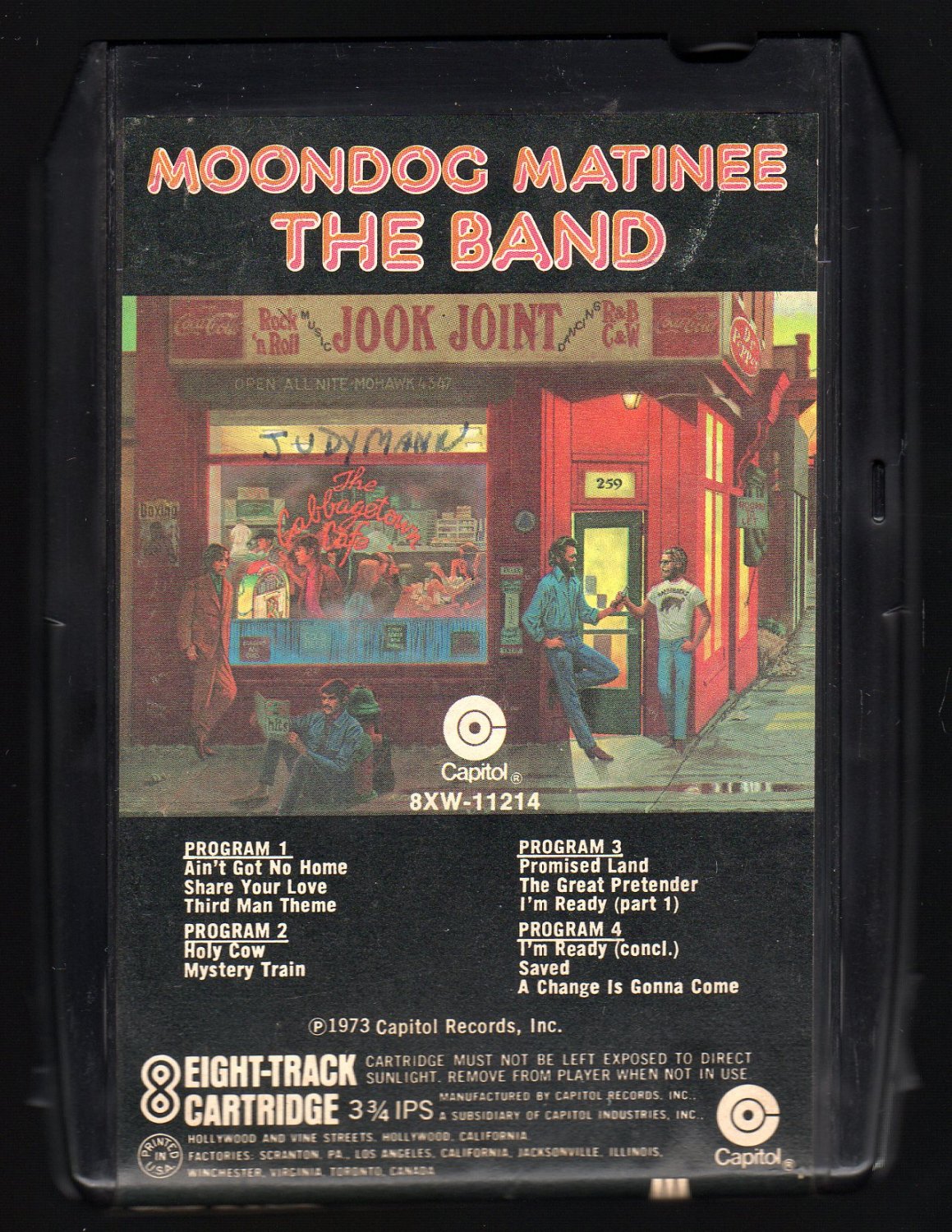 The Band - Moondog Matinee 1973 CAPITOL A29B 8-TRACK TAPE
