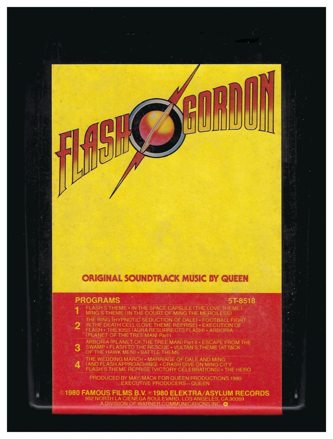Queen - Flash Gordon Original Music Soundtrack 1980 ELEKTRA A21B 8 ...