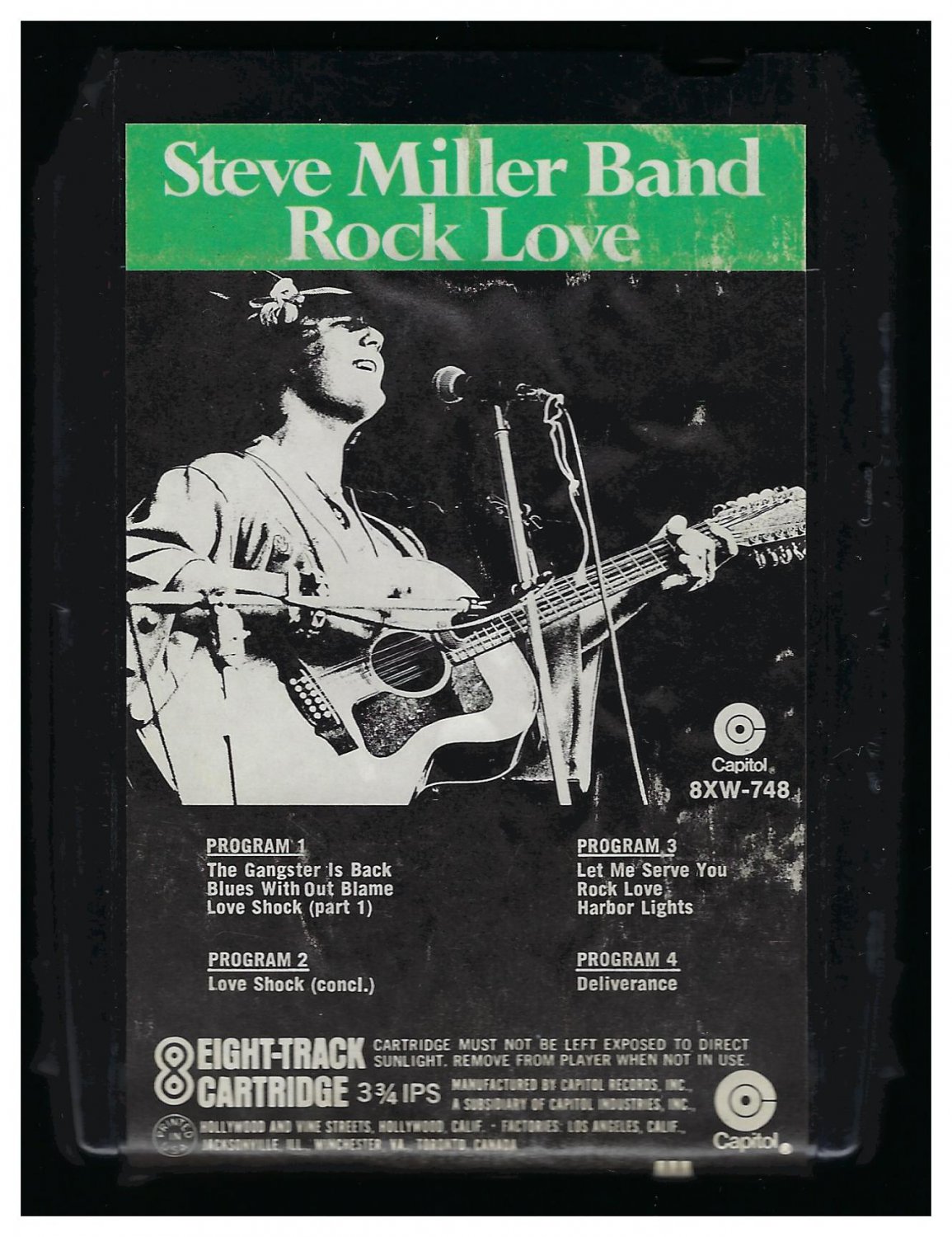 The Steve Miller Band - Rock Love 1971 CAPITOL A23 8-TRACK TAPE