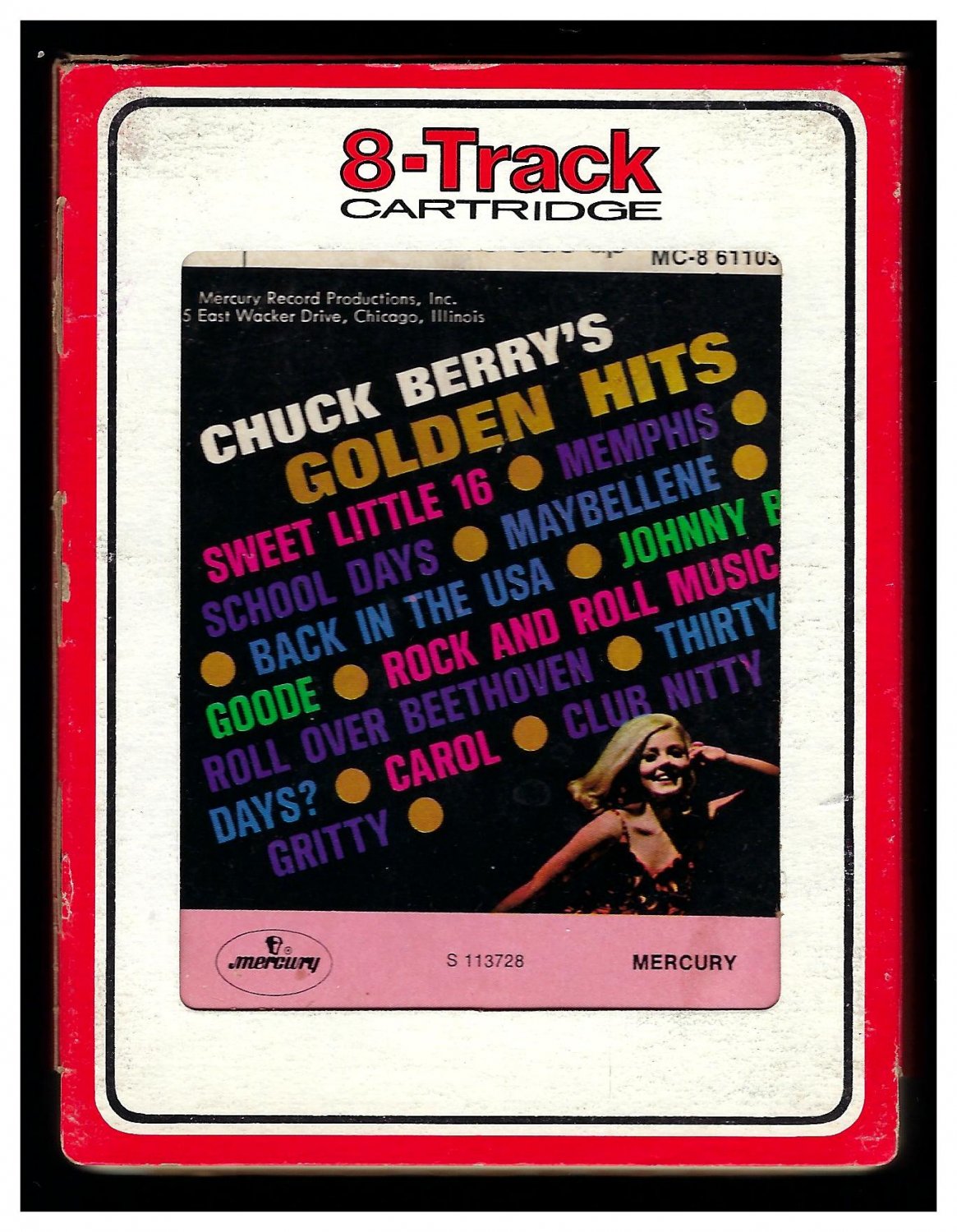 Chuck Berry - Golden Hits 1967 RCA MERCURY Reissue A33 8-TRACK TAPE