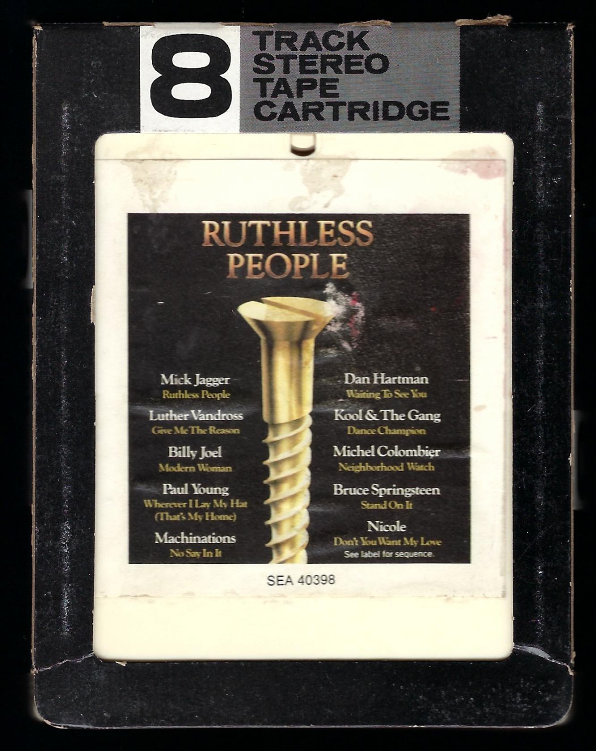 Ruthless People - Motion Picture Soundtrack 1986 CRC EPIC A23 8-TRACK TAPE