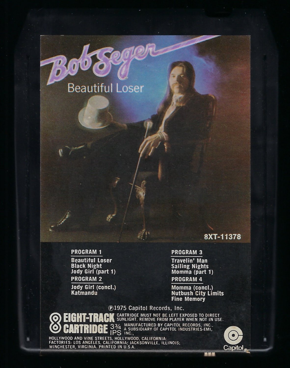 Bob Seger - Beautiful Loser 1975 CAPITOL T3 8-TRACK TAPE