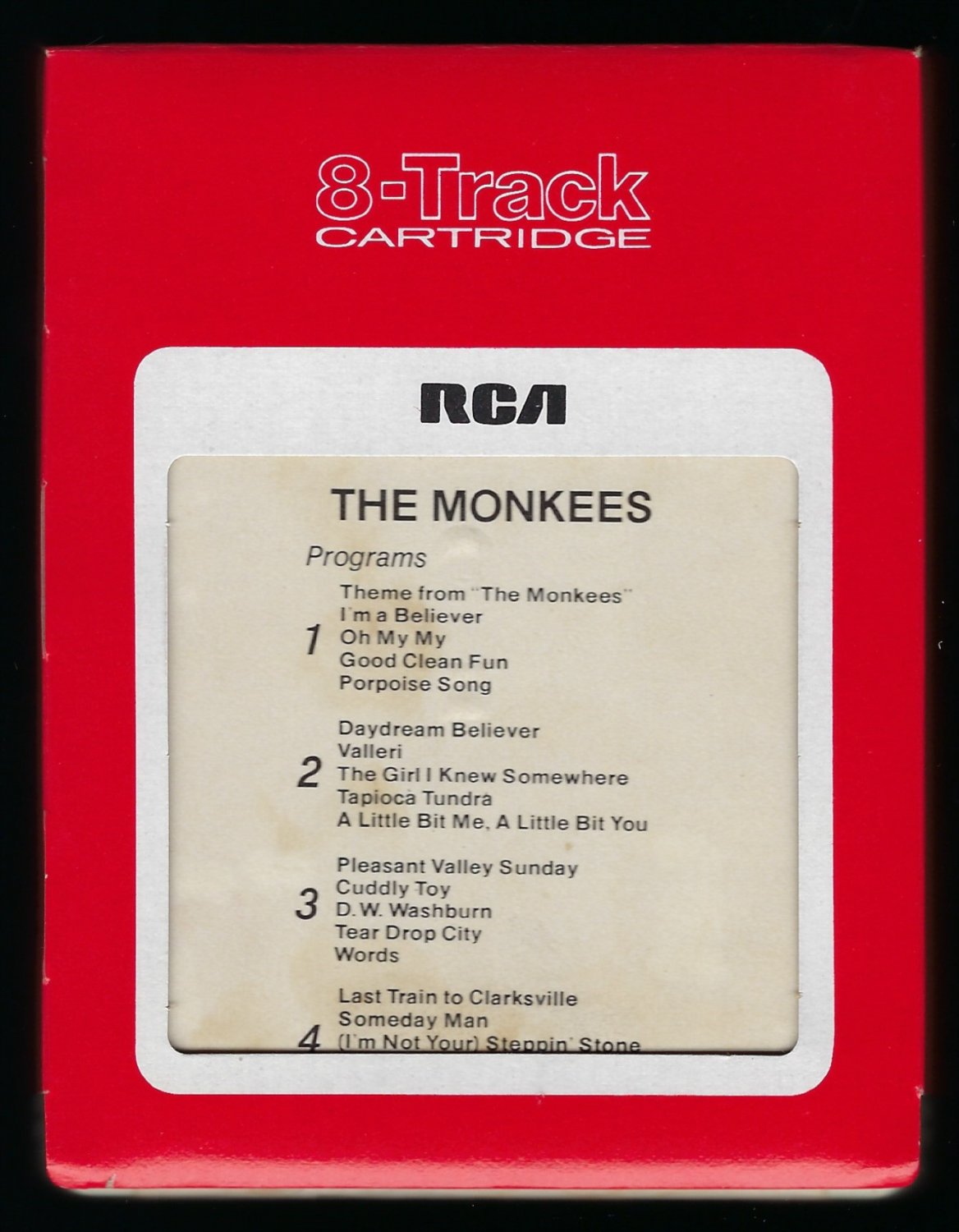 The Monkees - The Monkees 1976 RCA SPECIAL PRODUCTS LAURIE T10 8-TRACK TAPE